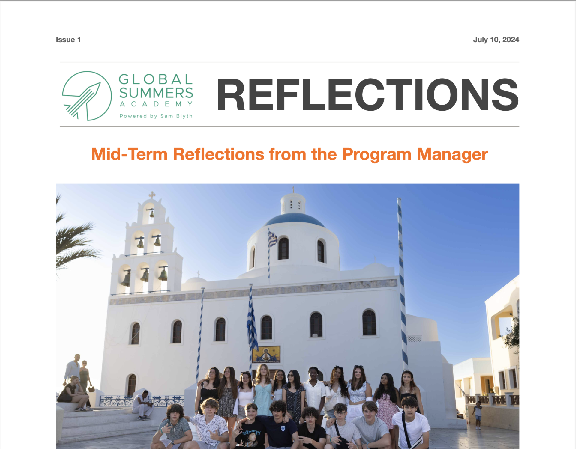 Mid-Term Reflection - Global Summers Academy